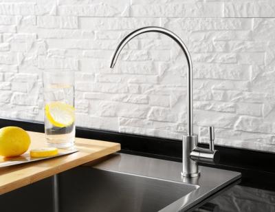 China Polished Brushed Stainless Steel Kitchen Faucets Not Easy To Rust Long Life for sale