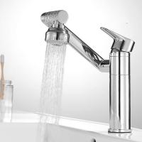 China ODM 360 Degree Swivel Gold Shower Fixtures Single Handle Sink Faucet Lead Free for sale