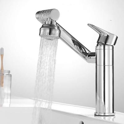 China ODM 360 Degree Swivel Gold Shower Fixtures Single Handle Sink Faucet Lead Free for sale