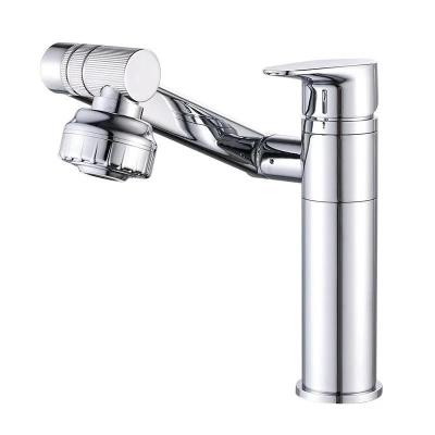 China Dia 35mm Delicate Touch Gold Bathroom Taps Single Handle Sink Faucet Long Lasting for sale