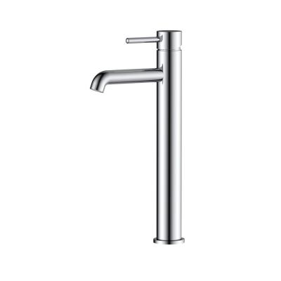 China Alkali Resistance Single Lever Basin Mixer Stainless Steel Hot And Cold Faucet for sale