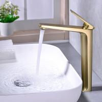 China Modern Gold Wash Basin Tap Hot And Cold Meticulous Feel Safe Lead Free for sale