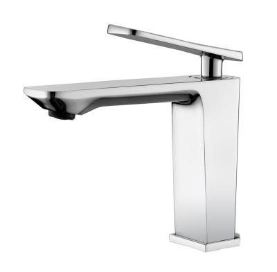 China Lead Free Acid Resistant Hot And Cold Basin Mixer Surface Plating Process Easy To Clean for sale