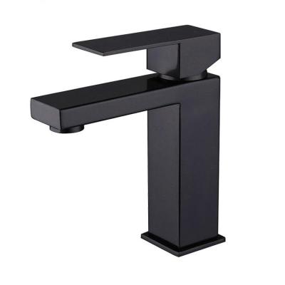 China ODM OEM Brushed Black Hot And Cold Basin Mixer Safe Lead Free for sale