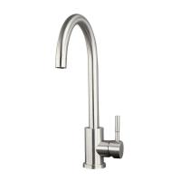 China Hotel Stainless Steel Single Cold Basin Tap 1 Hole Deck Mounted for sale