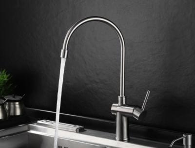 China Customized Logo Single Cold Basin Tap Surface Drawing Single Hole Basin Tap for sale