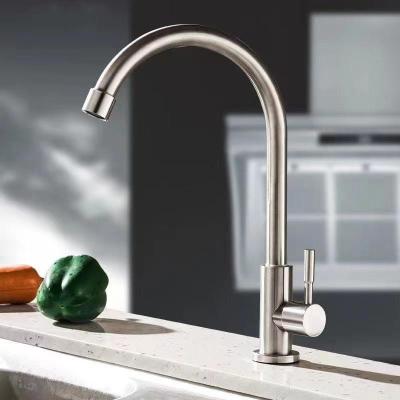 China Traditional Polishing Brushing Single Basin Faucet Deck Mounted for sale
