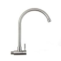 China Environmental Protection Stainless Steel Single Cold Faucet No Rust Wall Mounted for sale