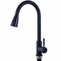 China Modern Black Brushed Telescopic Dishwasher Taps Safe Lead Free for sale
