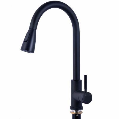 China Modern Black Brushed Telescopic Dishwasher Taps Safe Lead Free for sale