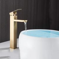 China Electroplated 304 Stainless Steel Black Basin Faucet Square Anti Corrosion for sale