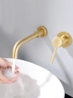 China OEM Stainless Steel Gold Concealed Kitchen Faucet Dirt Resistant for sale