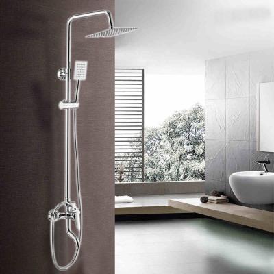 China Contemporary Stainless Steel Wall Mount Faucet Set Dirt Resistant Lead Free for sale