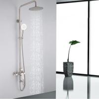 China 304 Stainless Steel Brushed Bathroom Shower Faucets Set Custom Logo for sale