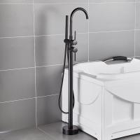 China Silver Luster Brushed Stainless Steel Bathroom Shower Faucets Set Safe Lead Free for sale