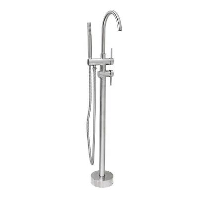 China Oxidation Resistance Bathroom Shower Faucets Brushed Stainless Steel Bath Faucets for sale