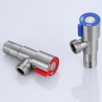 China Long Lasting 304 Stainless Steel Bathroom Angle Valve Customized Logo Color for sale