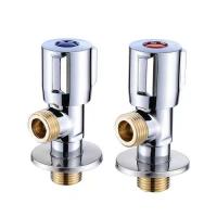 China Silvery White Luster Stainless Steel Bathroom Angle Valve Preservative Polished Surface for sale