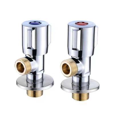 China Silvery White Luster Stainless Steel Bathroom Angle Valve Preservative Polished Surface for sale