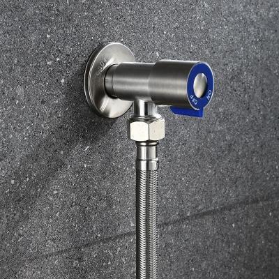 China Corrosion Resistance Acid And Alkali Resistance Brushed Anti-Oxidation Bathroom Angle Valve Longer Life for sale