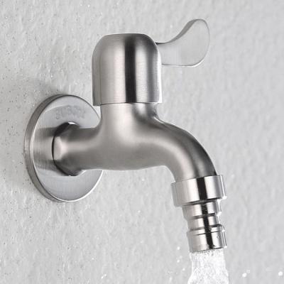 China Stainless Steel Washing Machine Faucet Surface Drawing Process Bi Hanging for sale