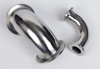 China 6 Inch 90-Degree Stainless Steel Elbow 304L 10mm Wall Thickness Forged Construction for sale
