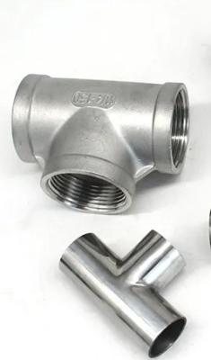 China 10mm Stainless Steel Pipe Tee WP321 Grade - 150-2500 LBS Pressure Rating - Welding Connection for sale