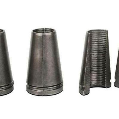 China High Tensile Post Tension Wedges 20CRMNTI 58-63HRC for Concrete Anchoring for sale