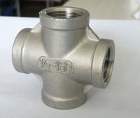 China ASTM 316L Stainless Steel Cross Pipe Fitting DN10-DN600 Weld Connection Customizable for sale