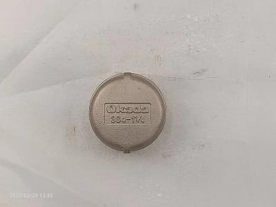 China 3/8 Inch 316L Stainless Steel End Caps Pipe Fitting 5x5 Sch 40 Threaded DN10-DN600 for sale