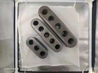 China Curved Post Tensioning Ductile Iron Wedge Block for 15.24mm & 12.7mm Strands with 1960 MPa Strength for sale