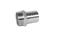 China Seamless Male Threaded Socket Stainless Steel Hydraulic Hose Connector Nipple - 150 lbs Pressure, ±0.1mm Tolerance for sale