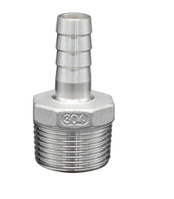 China Seamless Male Threaded Socket Stainless Steel Hydraulic Hose Connector Nipple - 150 lbs Pressure, ±0.1mm Tolerance for sale