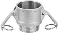 China Stainless Steel Hydraulic Quick Connector Coupling 250 PSI Pressure Rating with 1/2