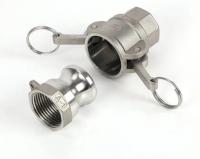 China Stainless Steel Hydraulic Quick Connector Coupling 250 PSI Pressure Rating with 1/2