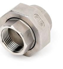 China 304 316L Stainless Steel Union Fittings with NPT Thread -20°C to +220°C Temperature Range for Oil Gas Applications for sale