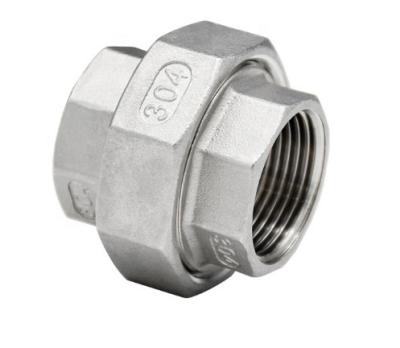 China 1 Inch 316 Stainless Steel Union with NPT Threads - Acid Pickling Surface, Ra 1.6-3.2 Roughness, -20°C to +220°C Temperature Range for sale
