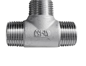 China 3/4 Inch Stainless Steel Threaded Reducing Tee 150 LB Pressure -20°C to 220°C Temperature Range for sale