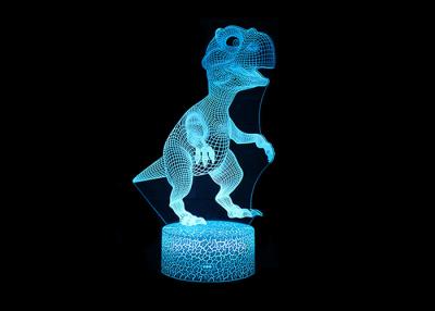 China Cartoon Cute 3D Acrylic LED Night Light Adjustable 7 Color 5 V Power Supply for sale