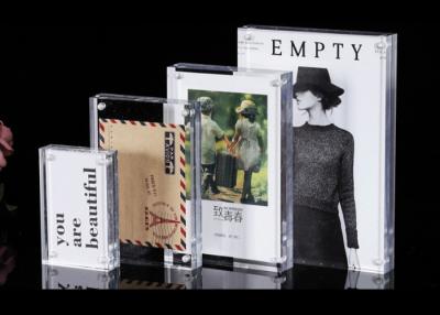 China Magnetic Transparent Acrylic Double Sided Poster Holder For Picture Show for sale