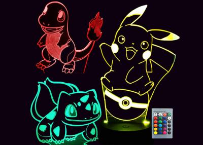 China Animal 3D Illusion LED Night Light Colorful Acrylic Material Modern Design for sale