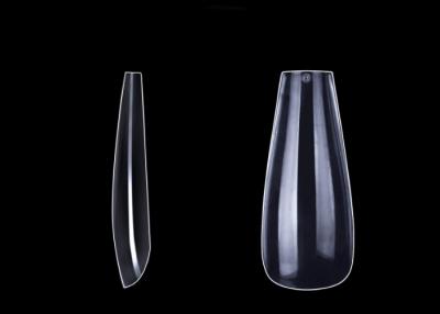 China Fadeless Coffin Shaped Acrylic Nails Ballerina Nails Tips PMMA Material for sale