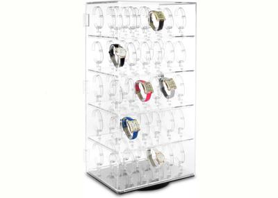 China Showcase Acrylic Watch Display Stand Acrylic Rotating Watch Display Case for sale