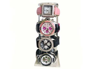 China Cylindrical Clear Acrylic Jewelry Holder Standing Display For Watches Bracelet for sale