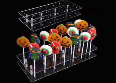 China 20 Hole Acrylic Lollipop Display Stand Cake Pop Stand Holder For Party Decoration for sale
