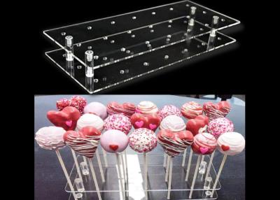 China Multi Function Clear Acrylic Lollipop Holder Acrylic Cake Pop Stand Lightweight for sale