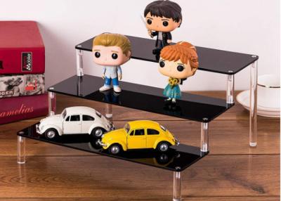 China Black Acrylic Cake Display Stand 3 Tier Acrylic Cupcake Stand Impact Resistance for sale