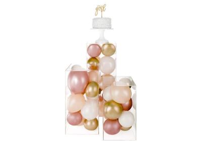 China Clear Acrylic Pedestal Display Stands Table Display Set Rectangle Modern Flower for sale