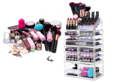 China 12 Drawers Acrylic Jewelry & Cosmetic Storage Display Boxes Multi Function for sale