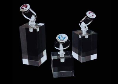 China Durable Acrylic Jewellery Display Stands Clear Acrylic Ring Holder For Shops for sale